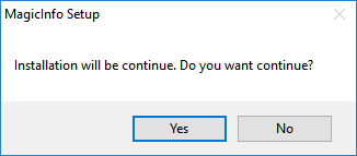 설치하기 - MagicINFO Server - Global Site