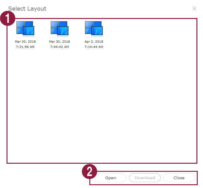 비디오월 레이아웃 사용하기 - MagicINFO Server - Global Site