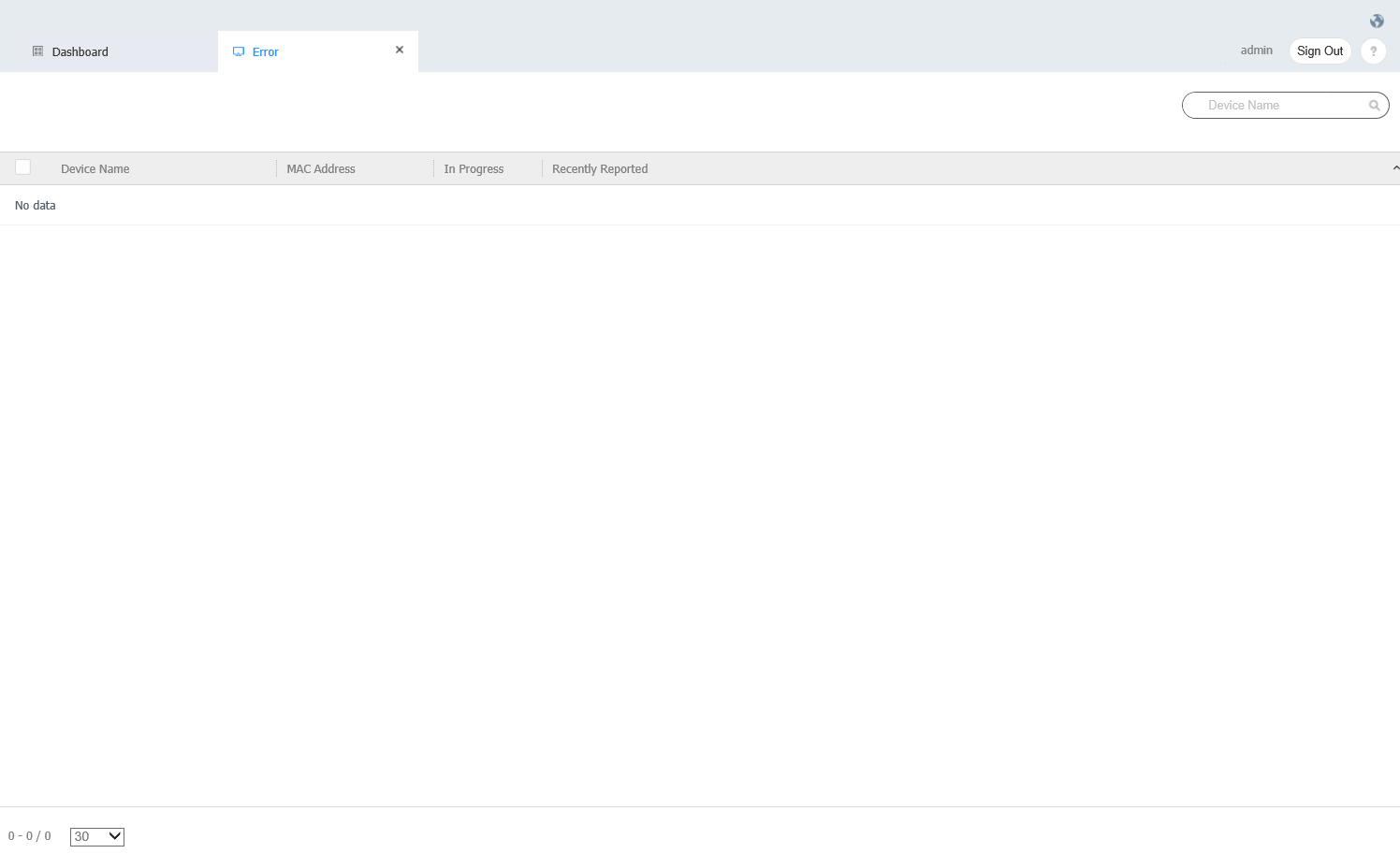 장치 상태 - MagicINFO RM Server - Global Site